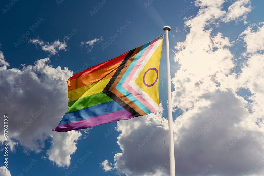LGBTQ+ rainbow flag freedom love concept Intersex-inclusive redesign of ...