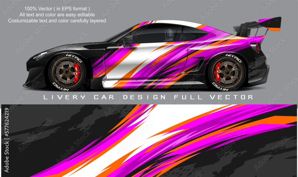 car livery graphic vector. abstract grunge background design for ...