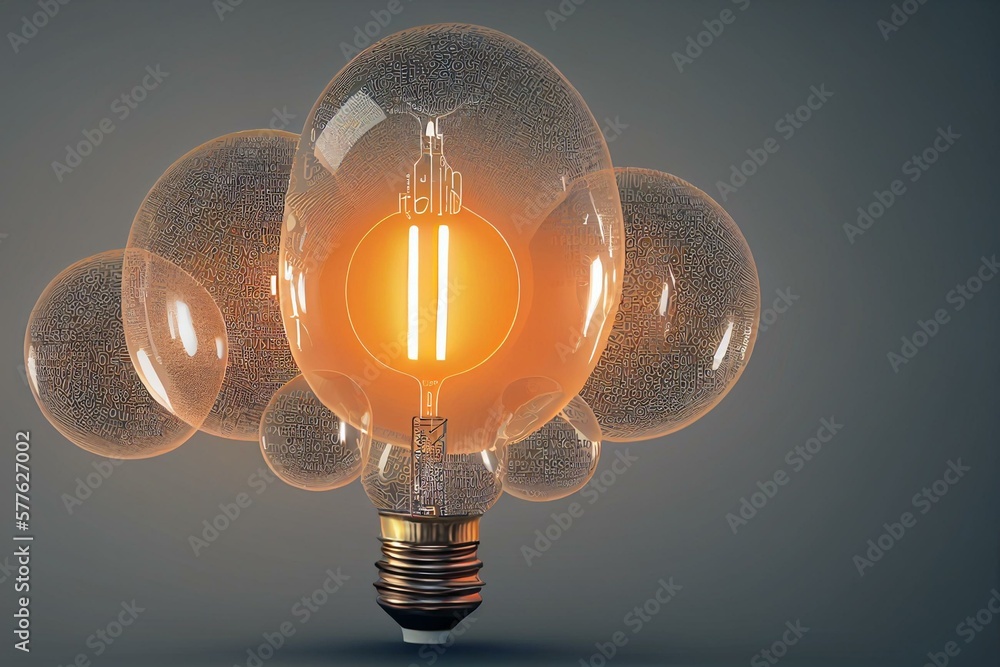 New product development light bulb word cloud collage, business concept ...