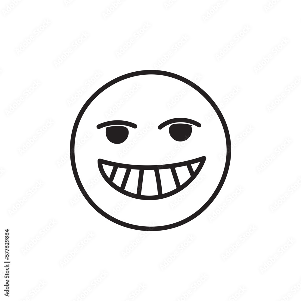 Emoji face icon set and Hand drawn sketch style. Doodle Emoji with ...