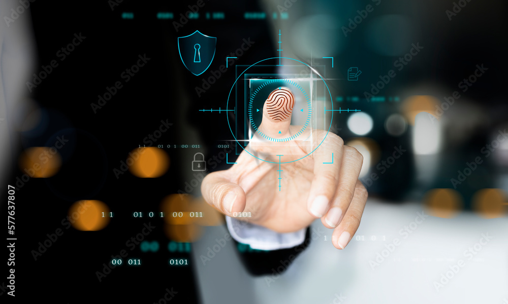 Fingerprint Scanning And Biometric Authentication Processing Of