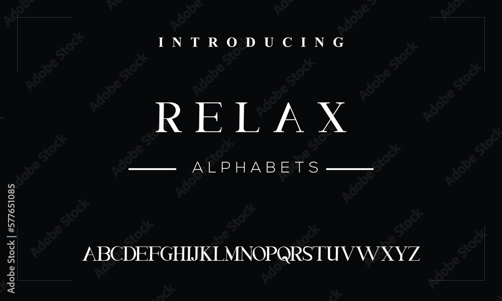 RELAX modern minimalist abstract alphabet fonts with dots. Minimal ...