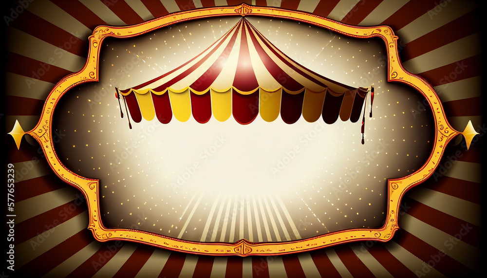 Circus frame background , circus tent background with copy space ...