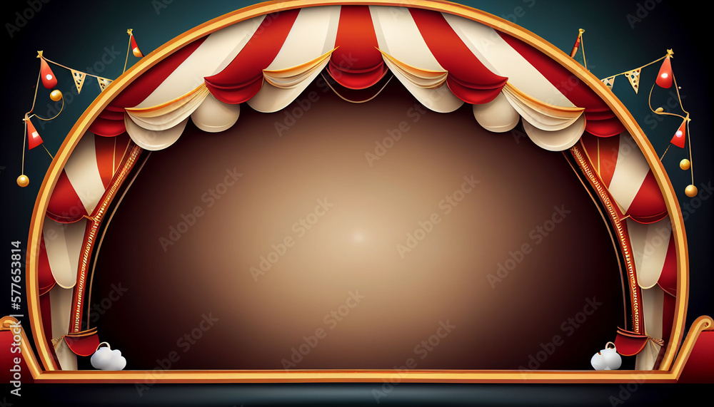 Circus frame background , circus tent background with copy space ...