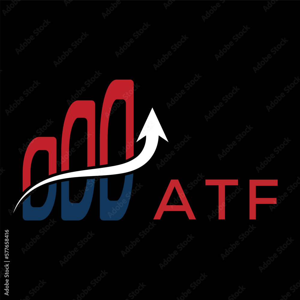ATF letter logo.ATF Red and Blue Shield Emblem Logo Template.ATF ...