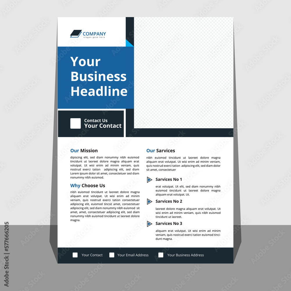 Corporate Business flyer template vector design, Flyer Template ...