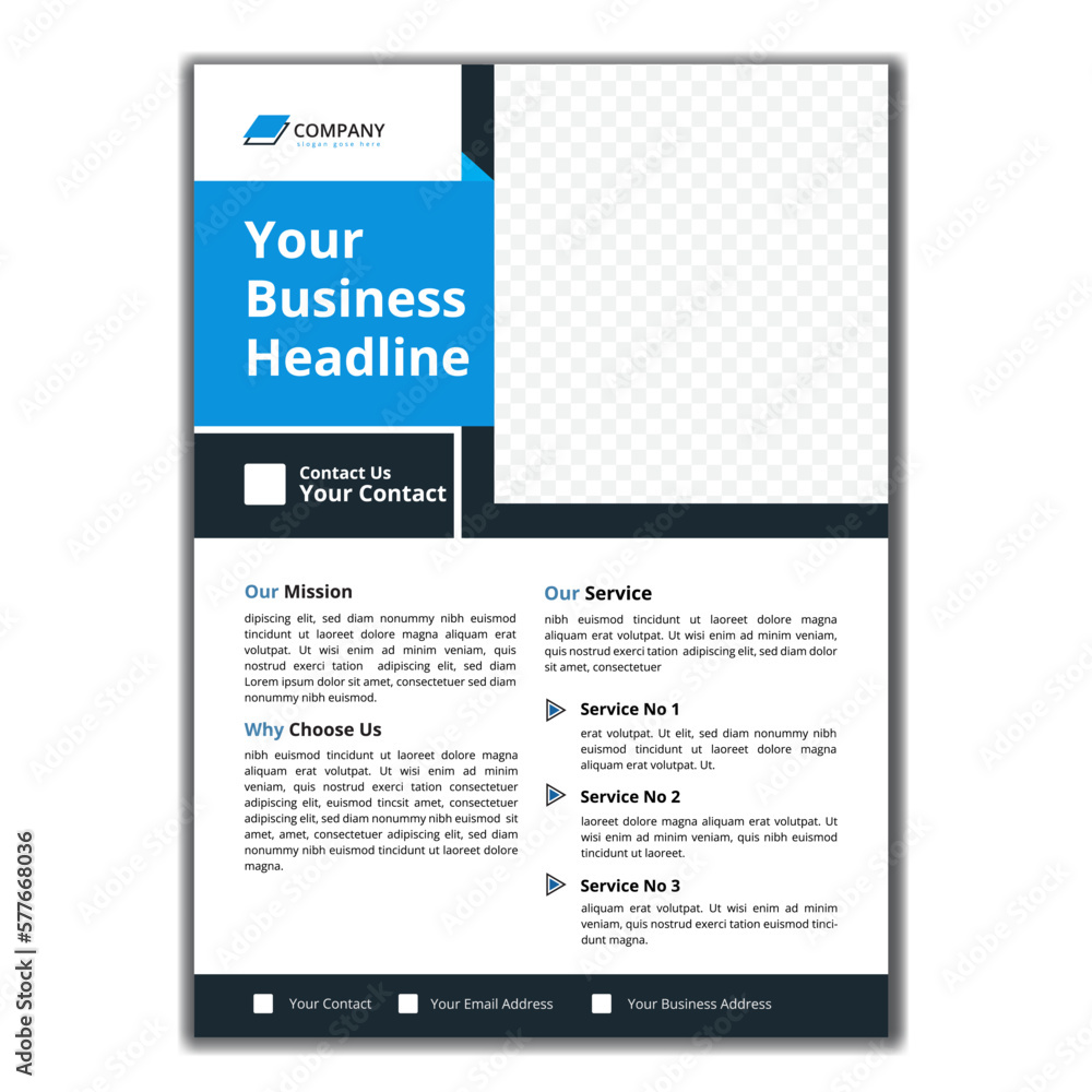 Corporate Business flyer template vector design, Flyer Template ...