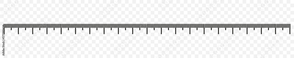 Ruler scale measure vector icon. Precise measuring tool. Calibration ...