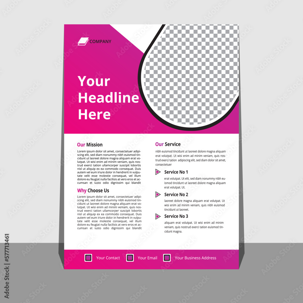 Corporate Business flyer template vector design, Flyer Template ...