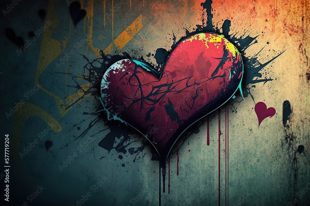 Love card / letter background wallpaper created with Generative AI ...