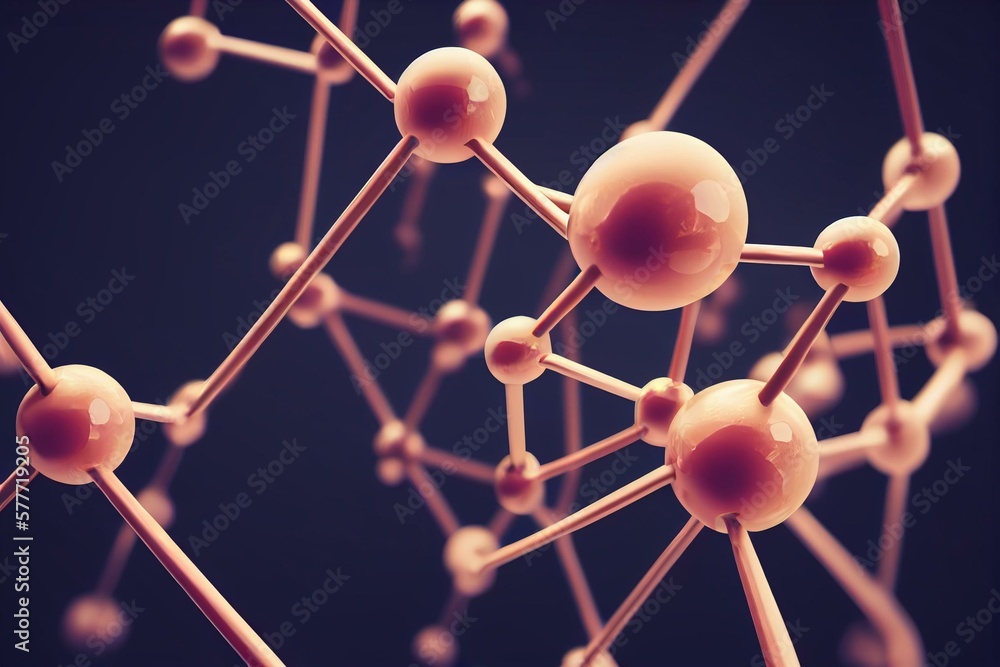 Isophthalic acid molecular structure, 3d model molecule, PIA ...