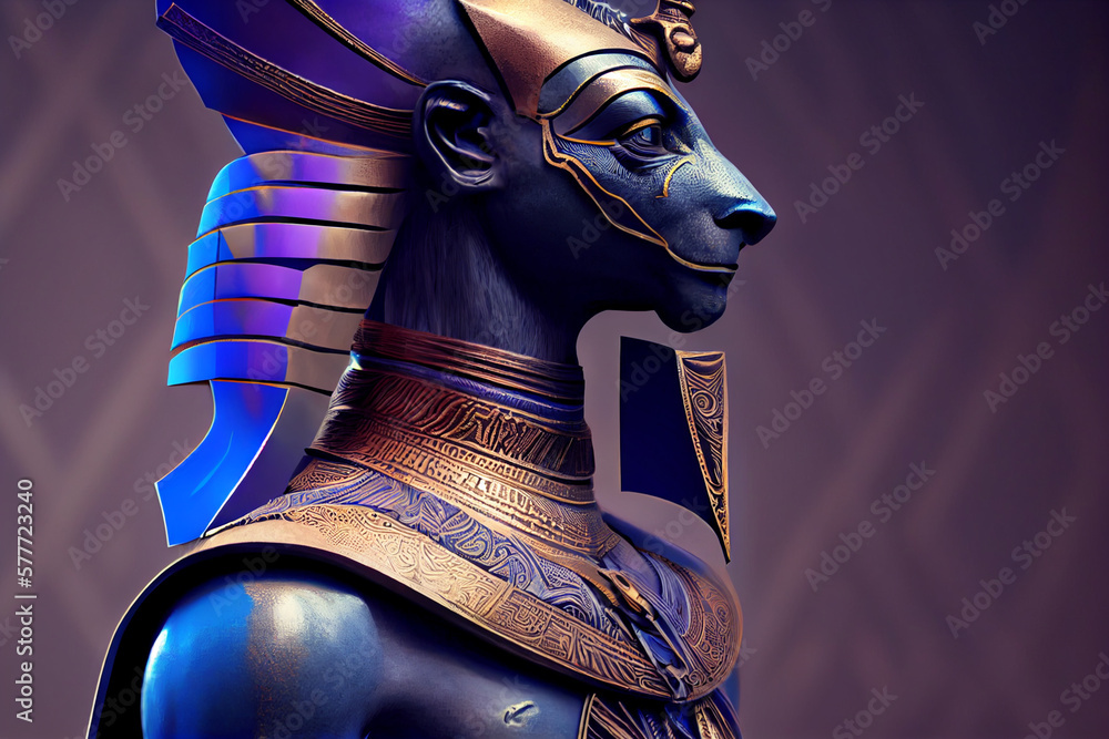 Beautiful abstract Egyptian God Thoth background. Generative AI ...