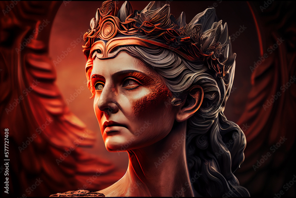 Beautiful abstract Olympian God Demeter background. Generative AI ...