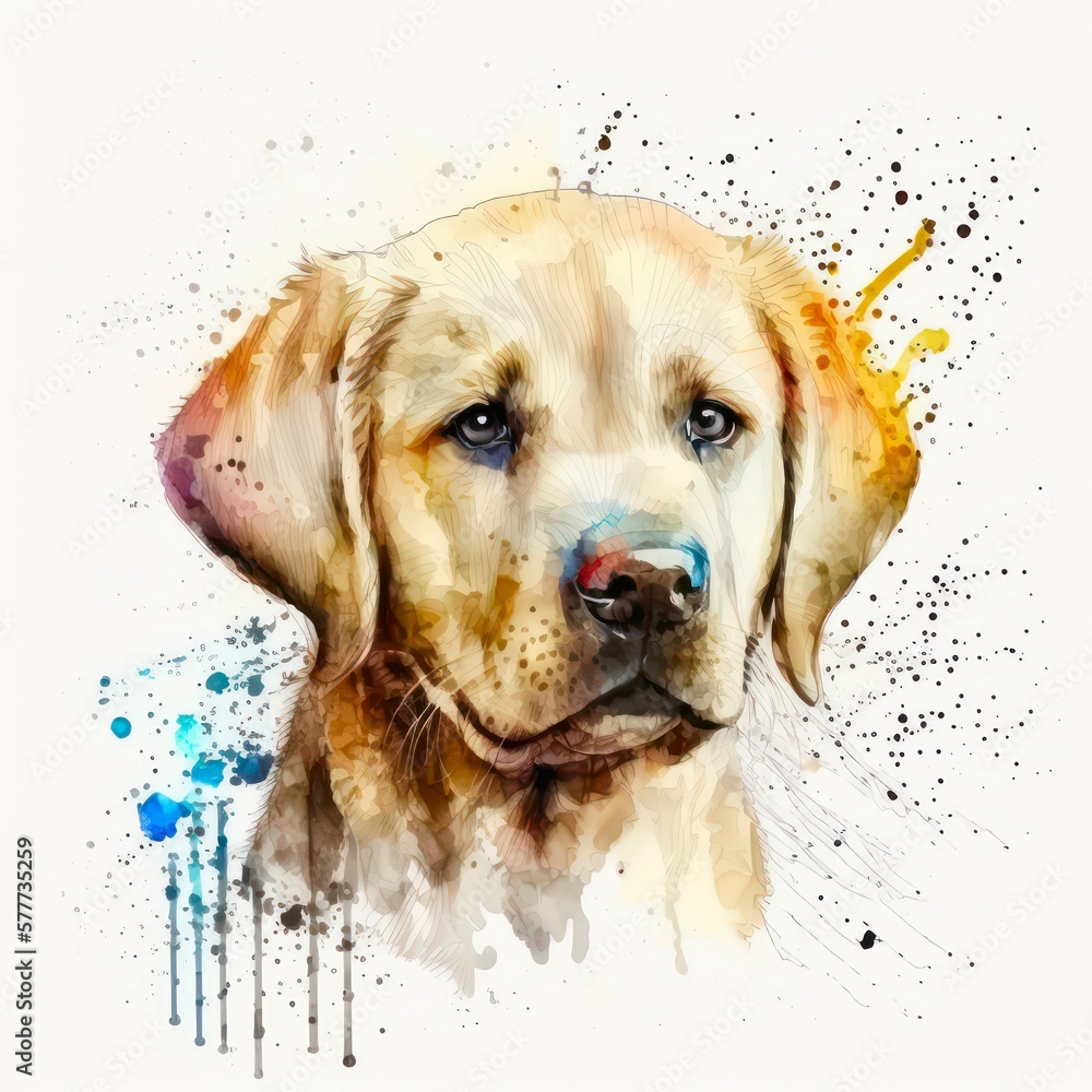 Painted Golden Lab