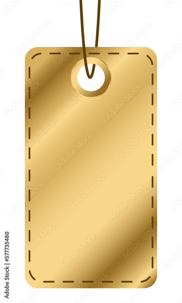 Gold price tag design. Gold price label. Gold price tag with dot. Blank ...