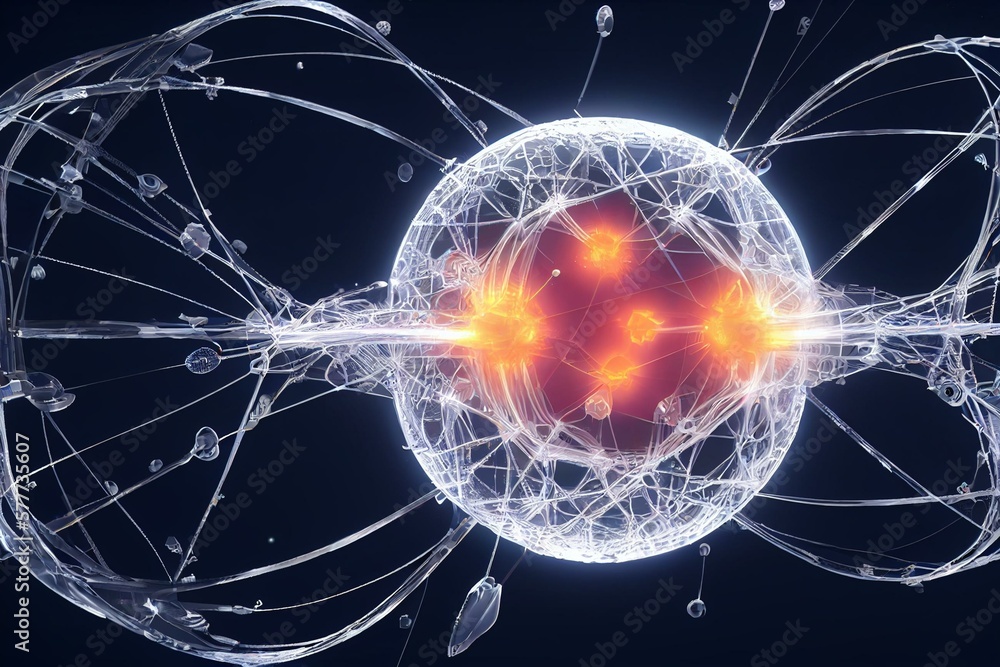 Quantum Nuclear Fusion Entanglement, 3d Representation , AI Generative ... Quantum Nuclear Fusion Entanglement, 3d Representation , AI Generative ...