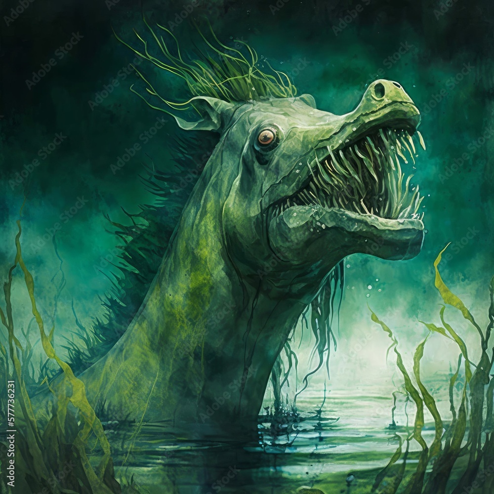 Creepy Kelpie Reveals Its Horrifying True Form in the Water, Mythical ...