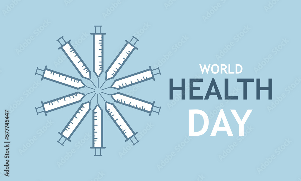 World Health Day is a global health awareness day.Template for ...