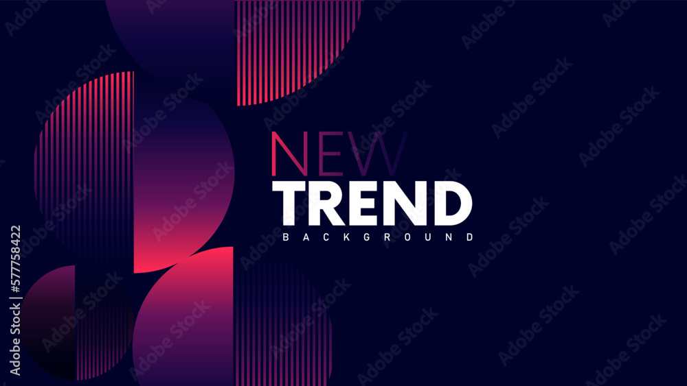 New Trend Modern Abstract Template Design. Geometrical Minimal Shape ...
