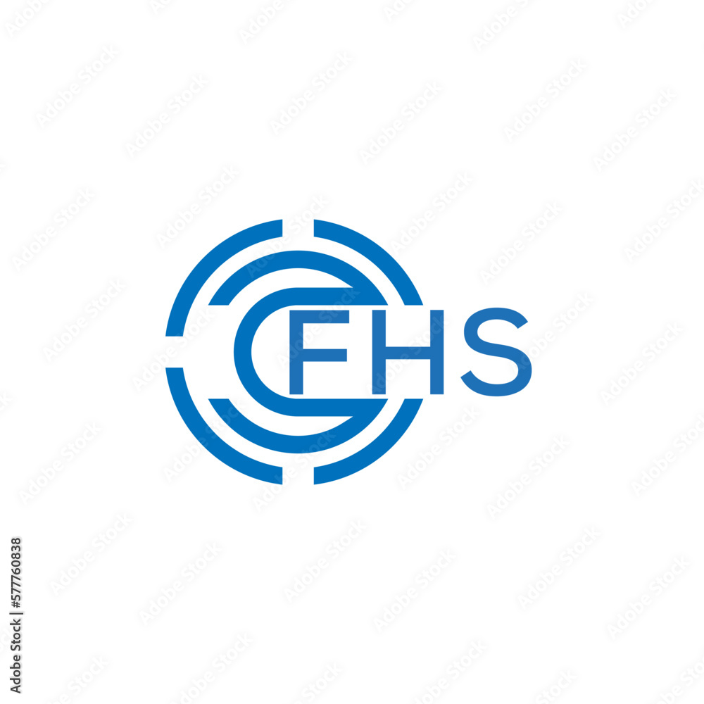 FHS letter logo design. FHS creative initial letter logo concept. FHS ...