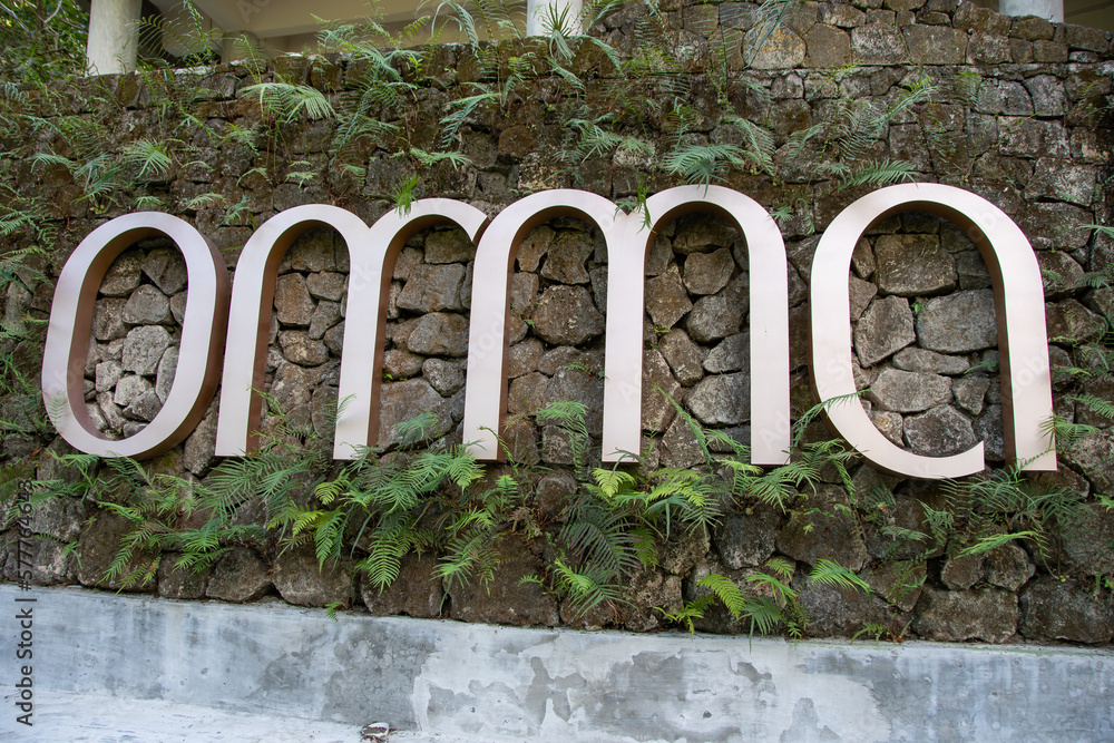 Bali, Indonesia 1 September 2022, The logo of the "Omma Dayclub Bali ...