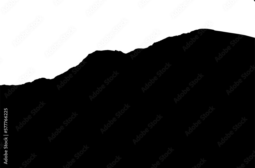 Snowdonia Snowdon wales silhouette Stock Vector | Adobe Stock