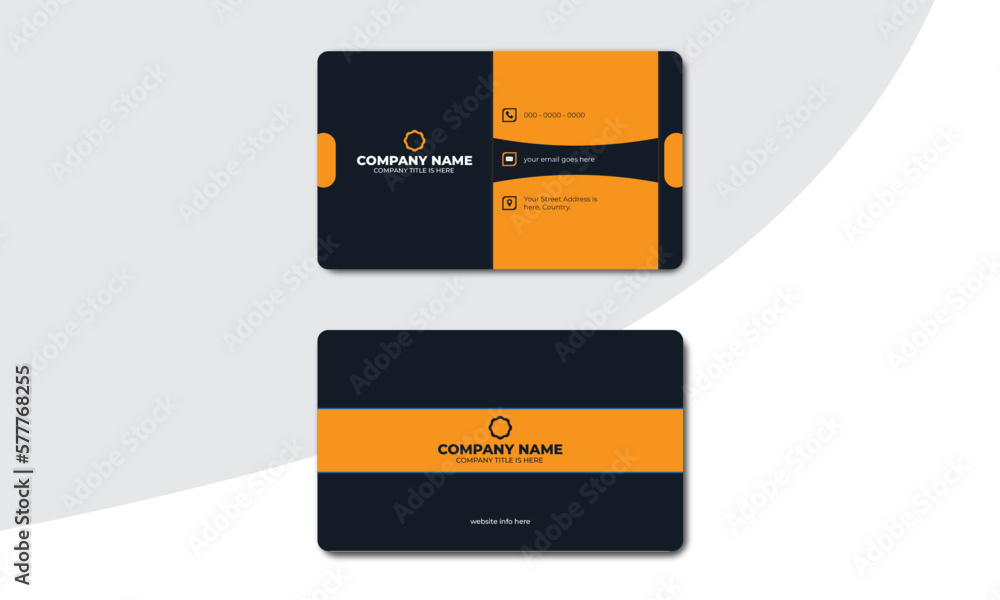 Minimal Business card layout with luxury design, visiting card ...