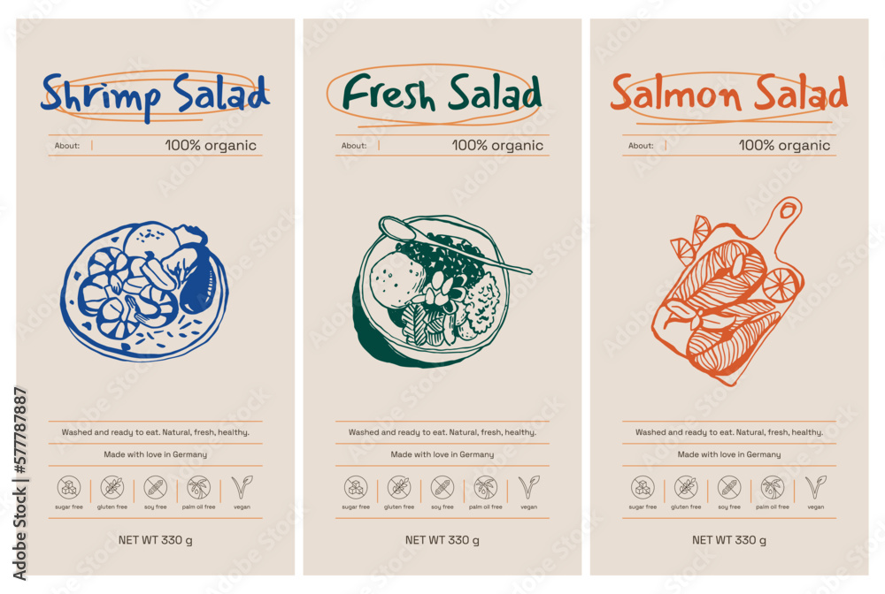 Product Label Design Vector