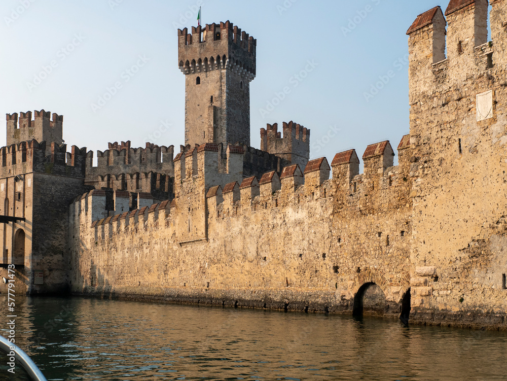 The Scaligero Castle of Sirmione is a fortress of the Scaligera era ...