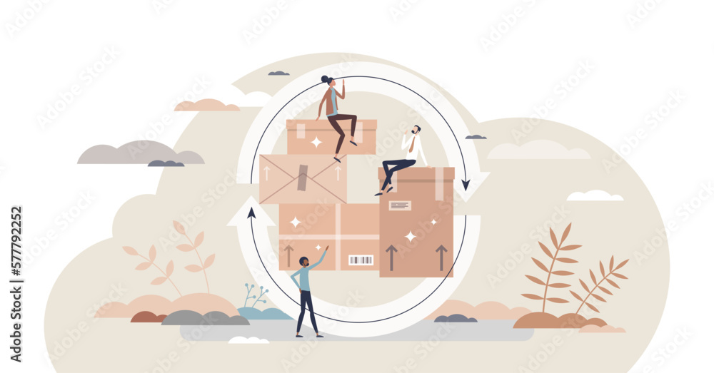 Vettoriale Stock Inventory turnover or stock product turn ratio ...