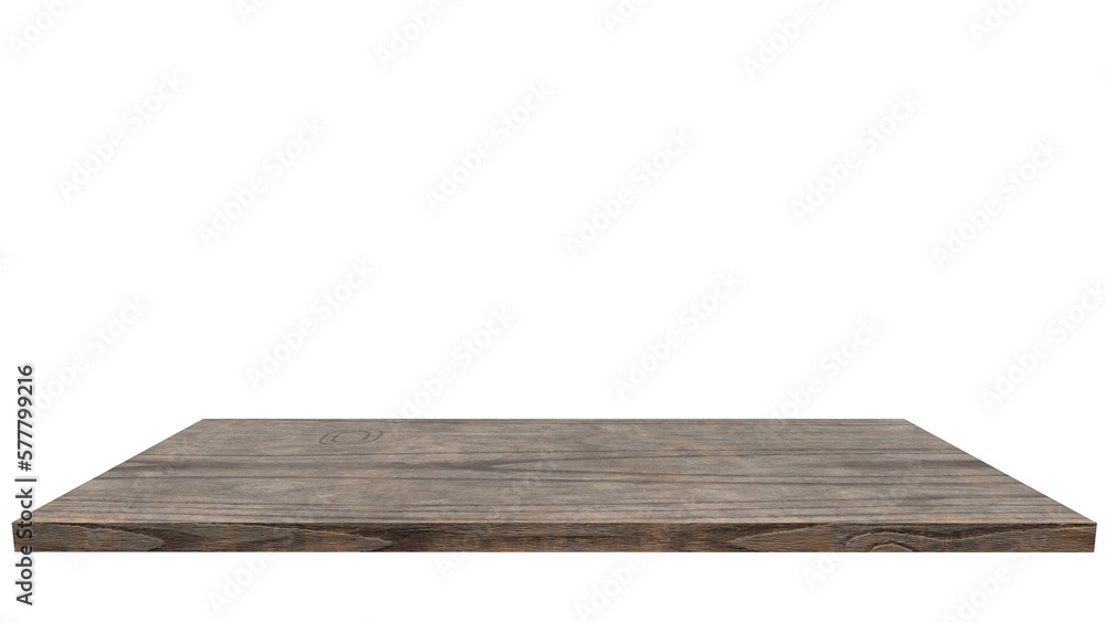 brown wooden shelf table product display board countertop Stock Photo ...