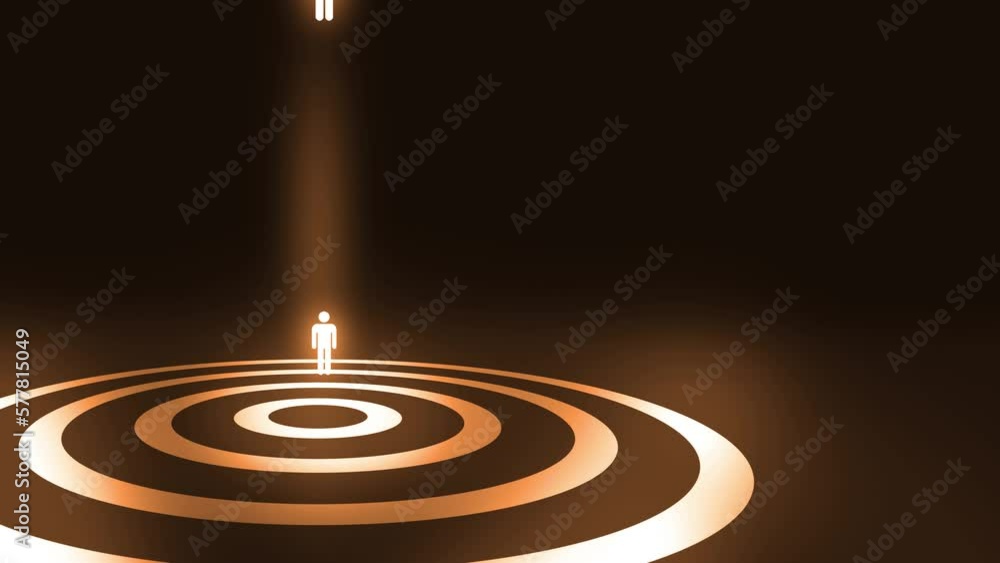 Concept of Customer Target. Targeting High value Premium Client. 3d ...