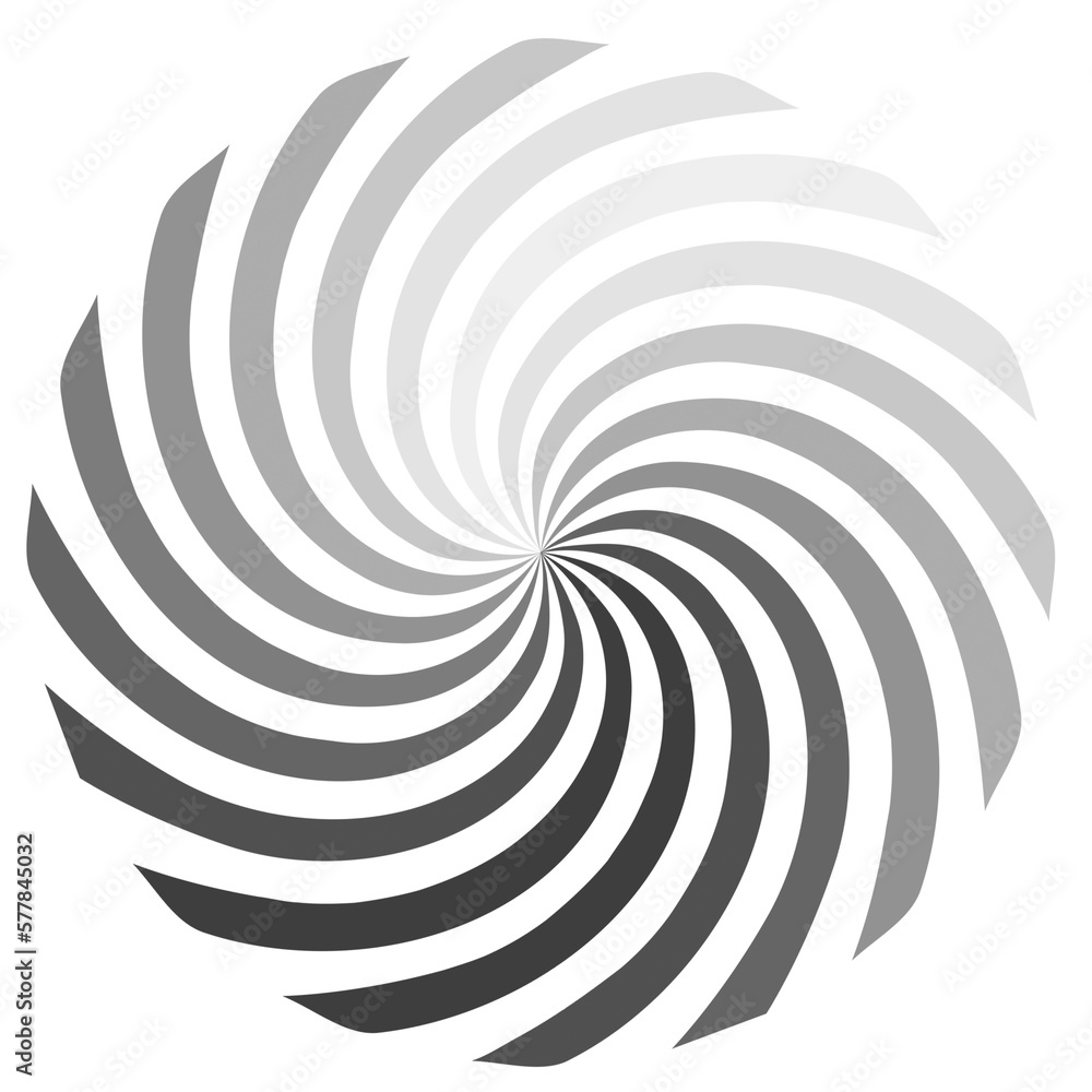 Black sunburst pattern gradient on transparent background . Royalty ...