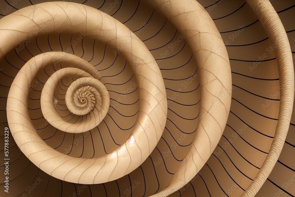 Golden Ratio and spiral nautilus shell, math proportions in nature ...