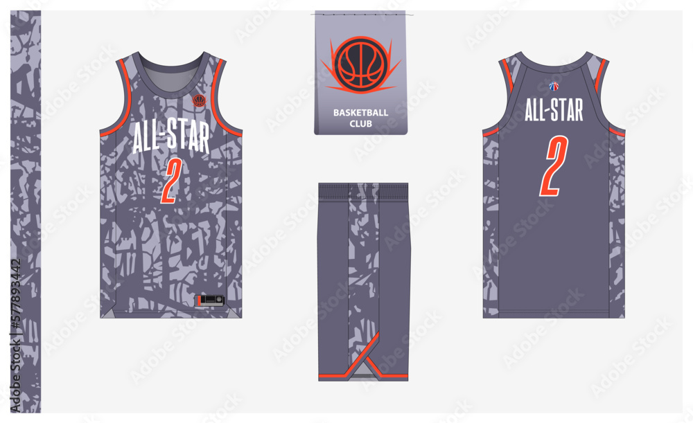 Basketball uniform mockup template design for basketball club ...