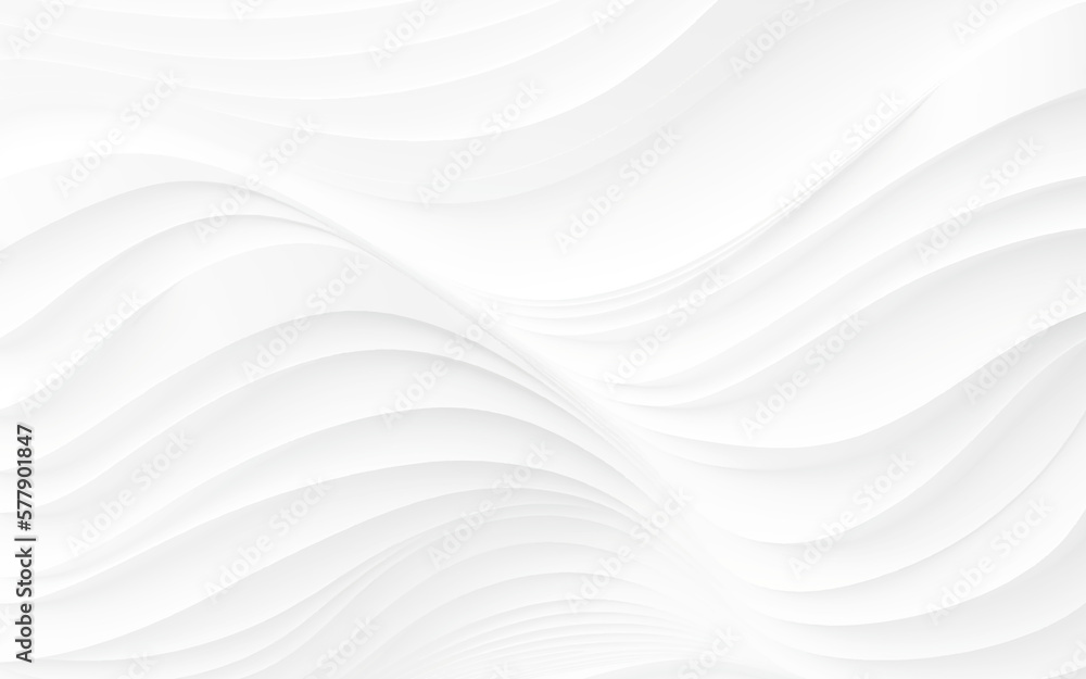 Abstract white paper wave background and abstract gradient and white wave curve lines banner ...