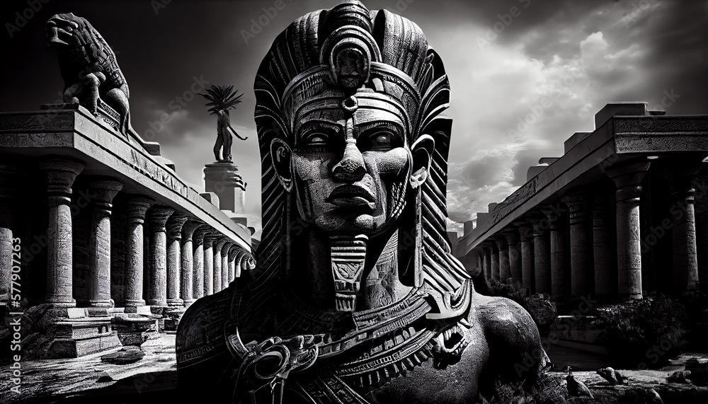 picture of post apocalyptic retro futuristic egypt empire ancient Egypt ...