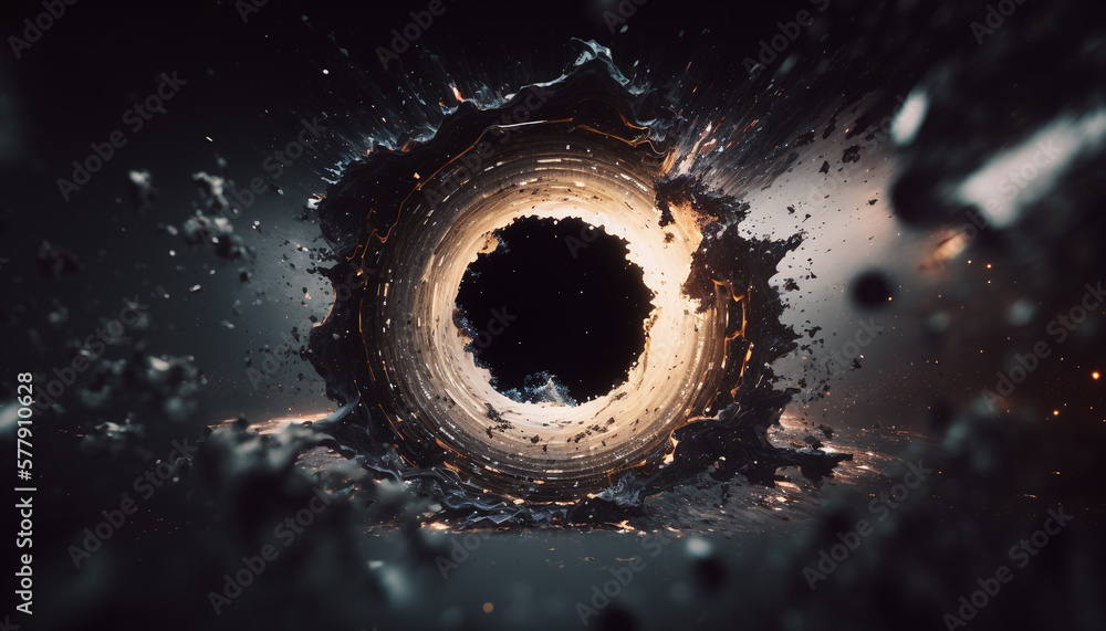 Poster black hole 8th dimensional space fractal Cinematic lighting hd ...