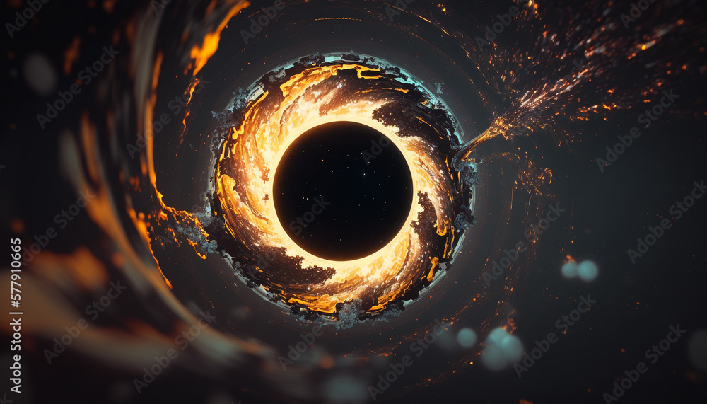 black hole 8th dimensional space fractal Cinematic lighting hd ...