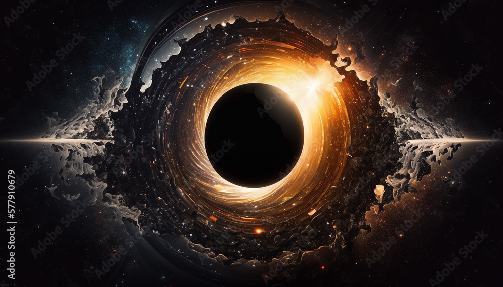 black hole 8th dimensional space fractal Cinematic lighting hd ...