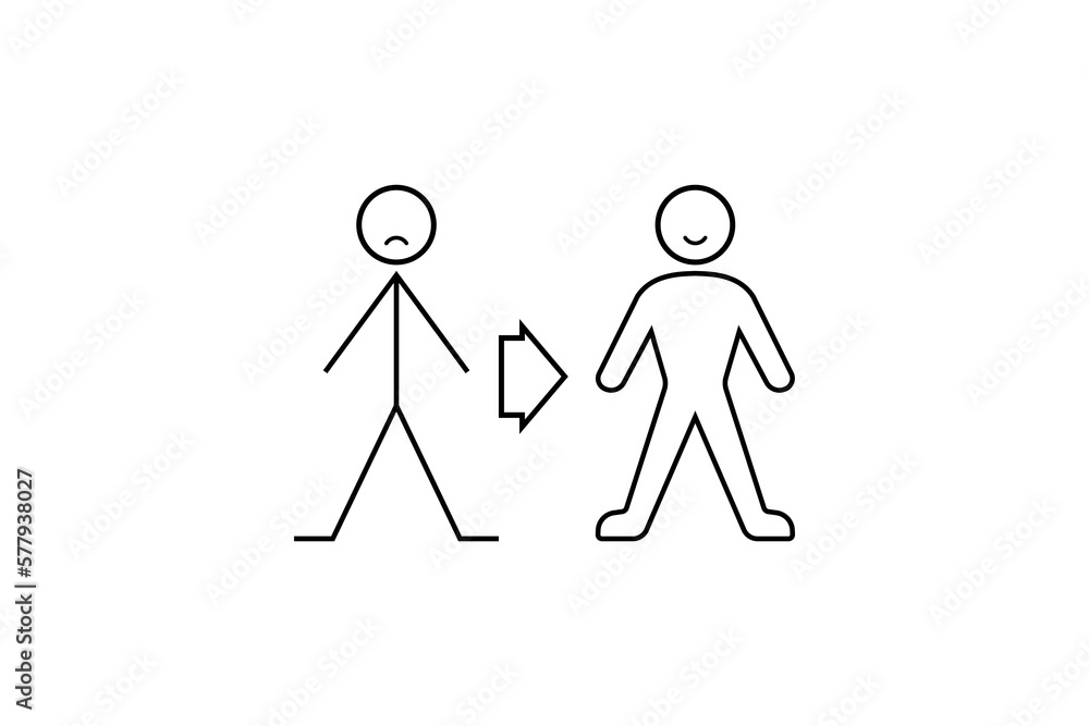 Vetor de Gain weight icon vector or Gain weight vector illustration in ...