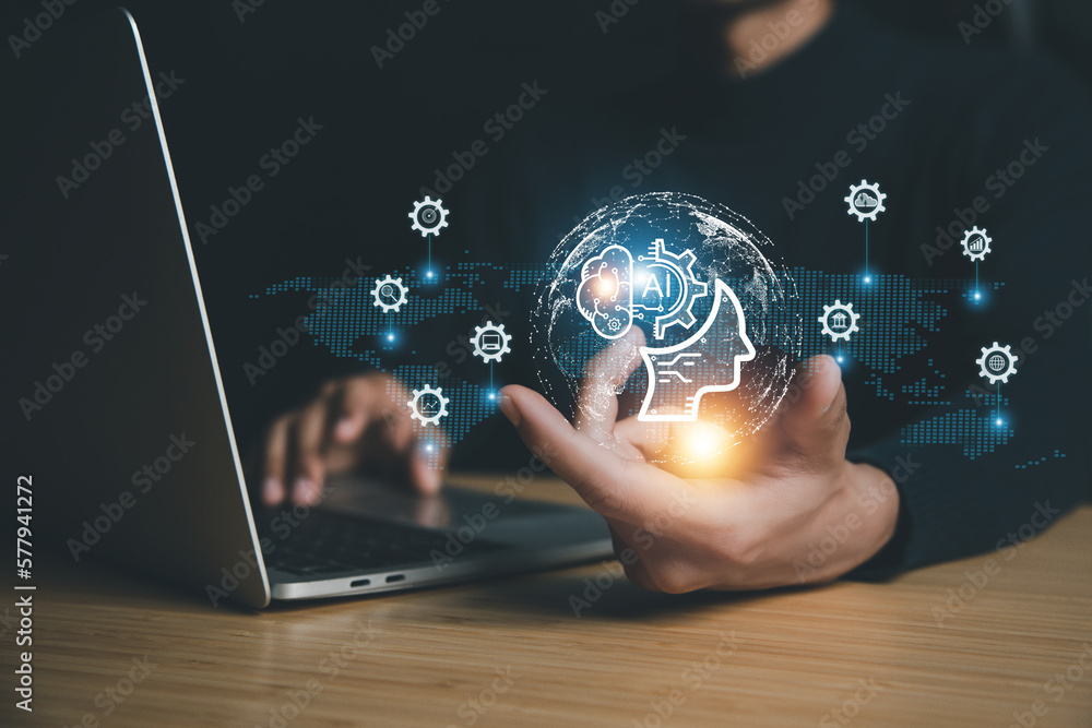 AI learning and business artificial intelligence, modern ...