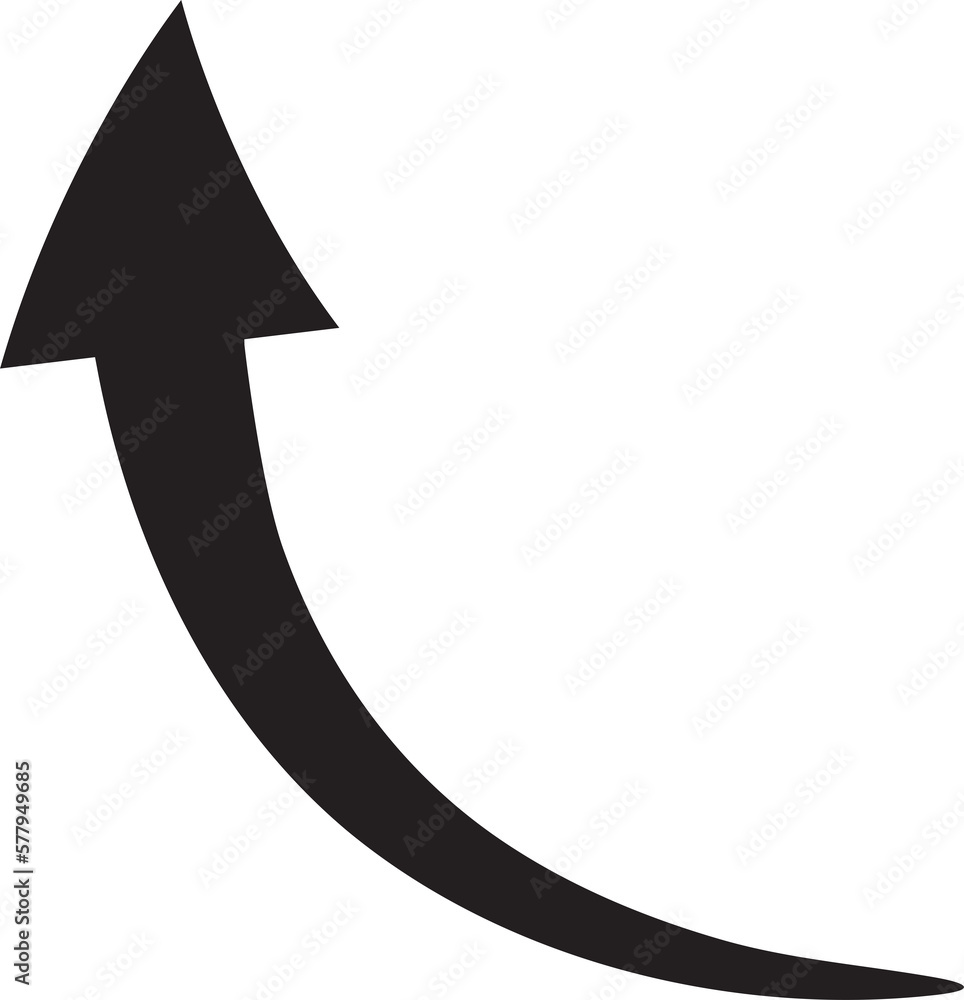 Curved Arrow Symbol Stock Illustration Adobe Stock
