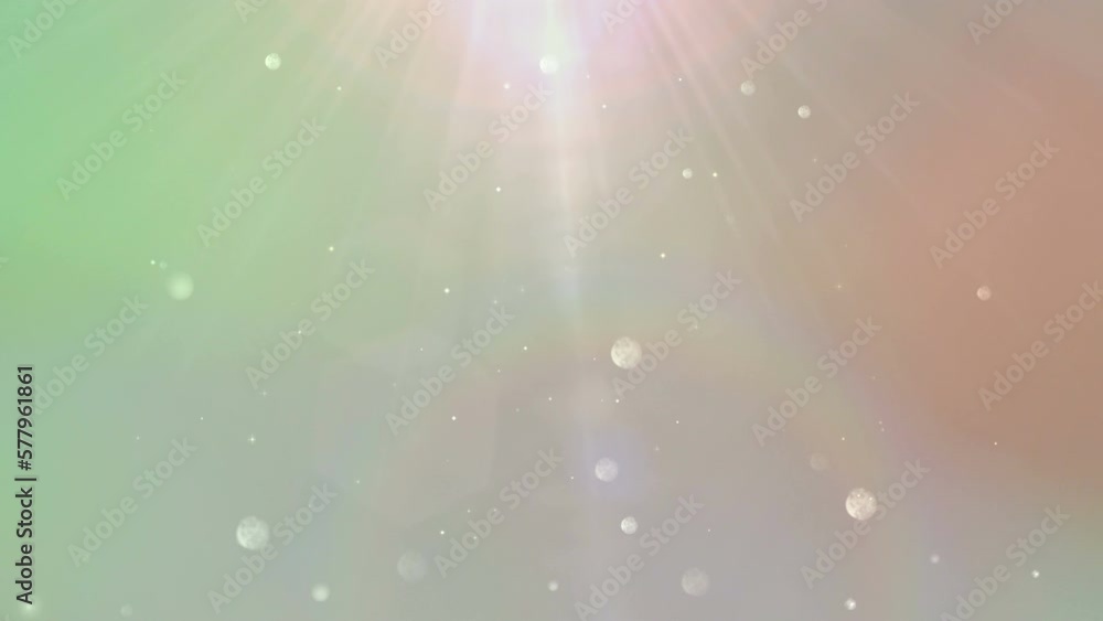 Gradient and color spectrum lens flare with bokeh particles. Abstract ...
