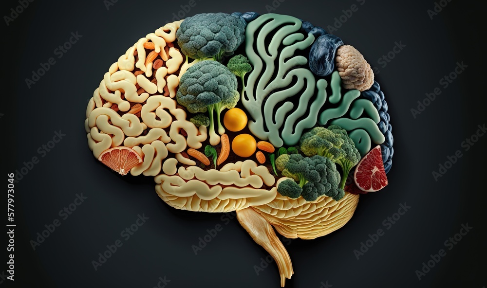 a picture of a human brain with all the different parts of it ...
