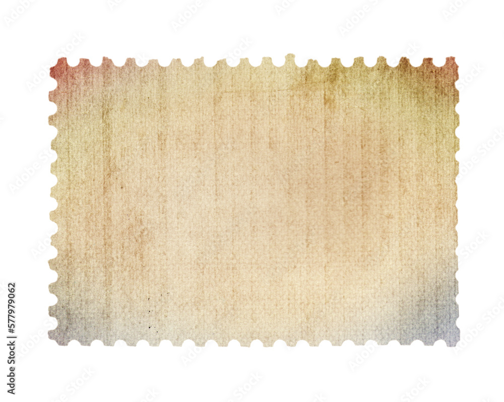 Blank post stamp scanned with high resolution. Saved with clipping path ...