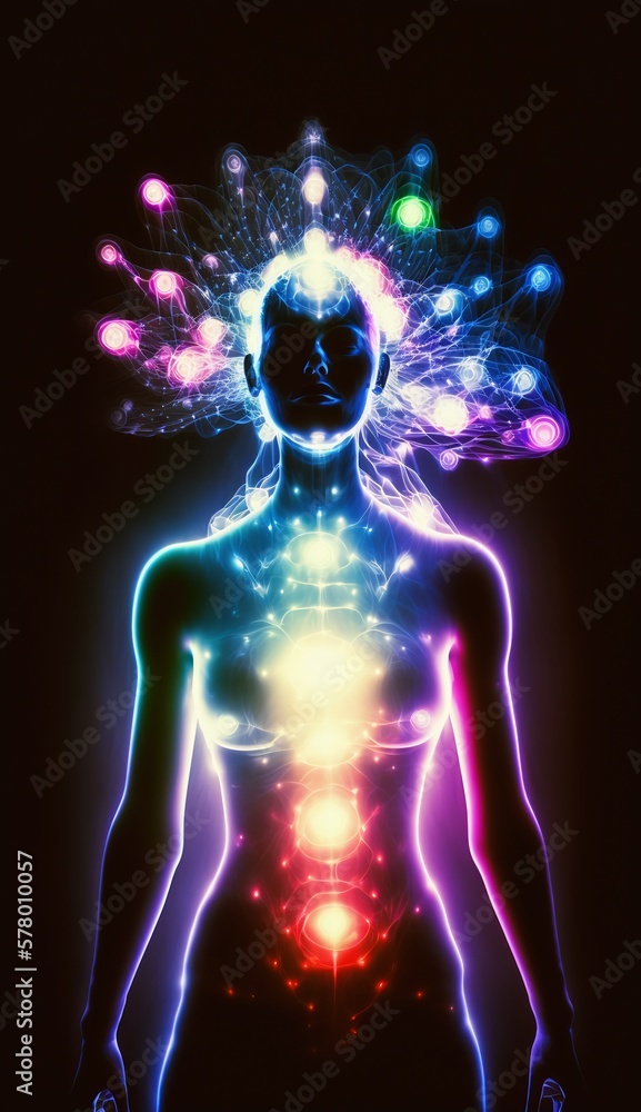 Understanding Your Chakras. Generative AI. Stock Illustration | Adobe Stock