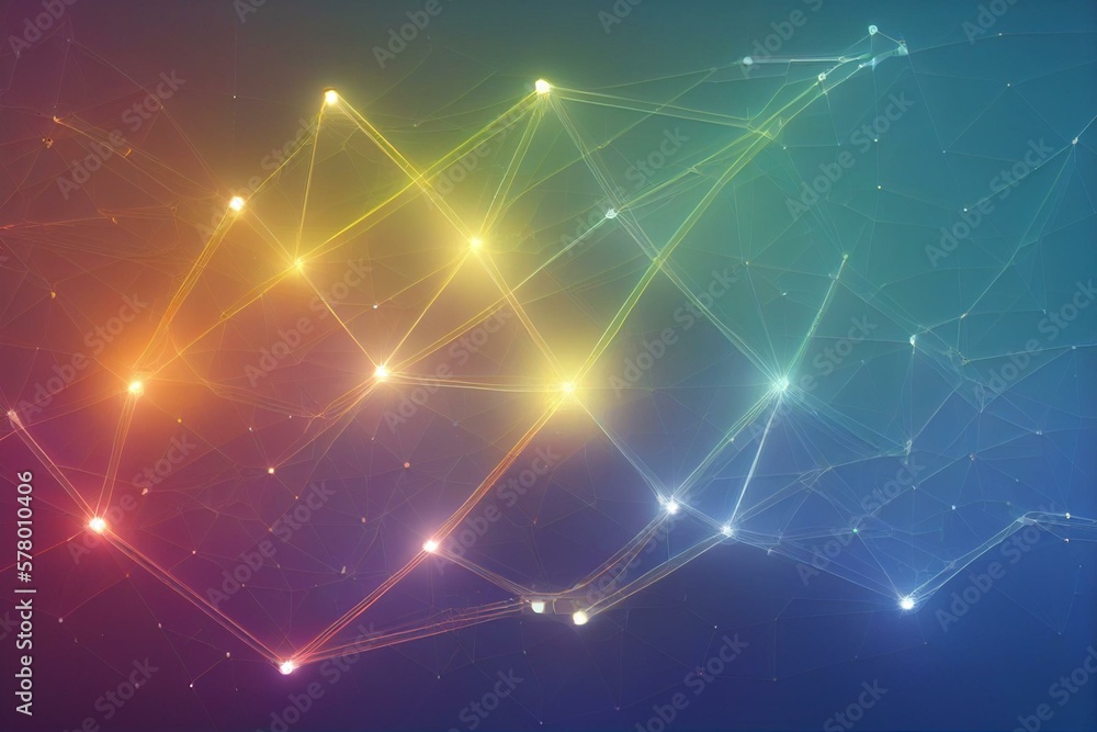 Abstract low-poly technology background of global telecommunication ...