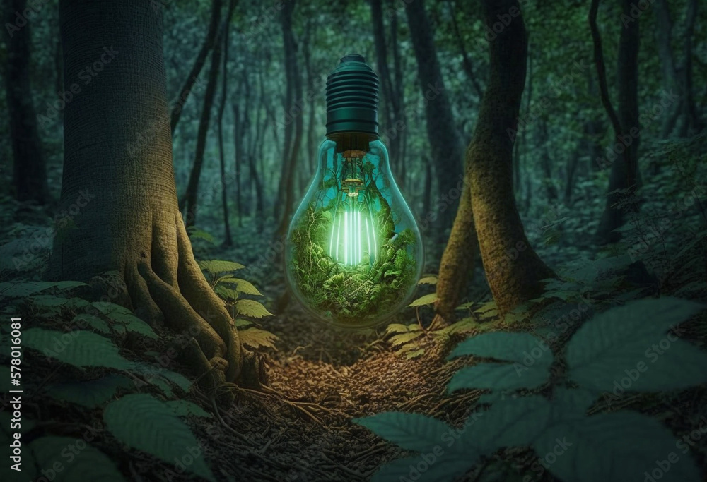 Achieving Sustainable Renewable Energy: AI-Generated Render of ...