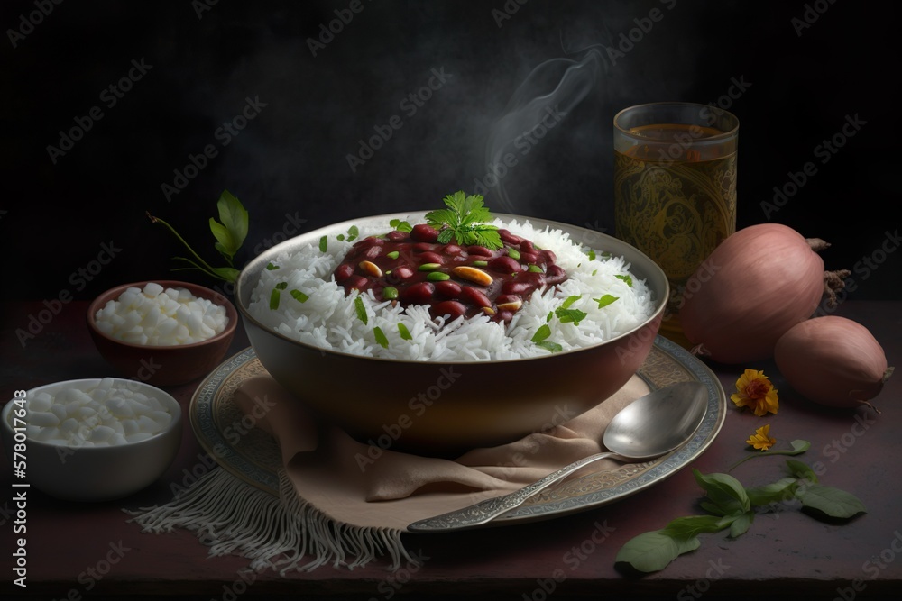 Rajma Chawal, Rajma Rice, Indian Food, food Photography Stock ...